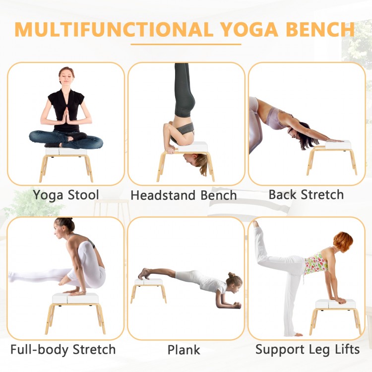 Yoga Headstand Bench for Workout Relieve and Fatigue Body Building ...