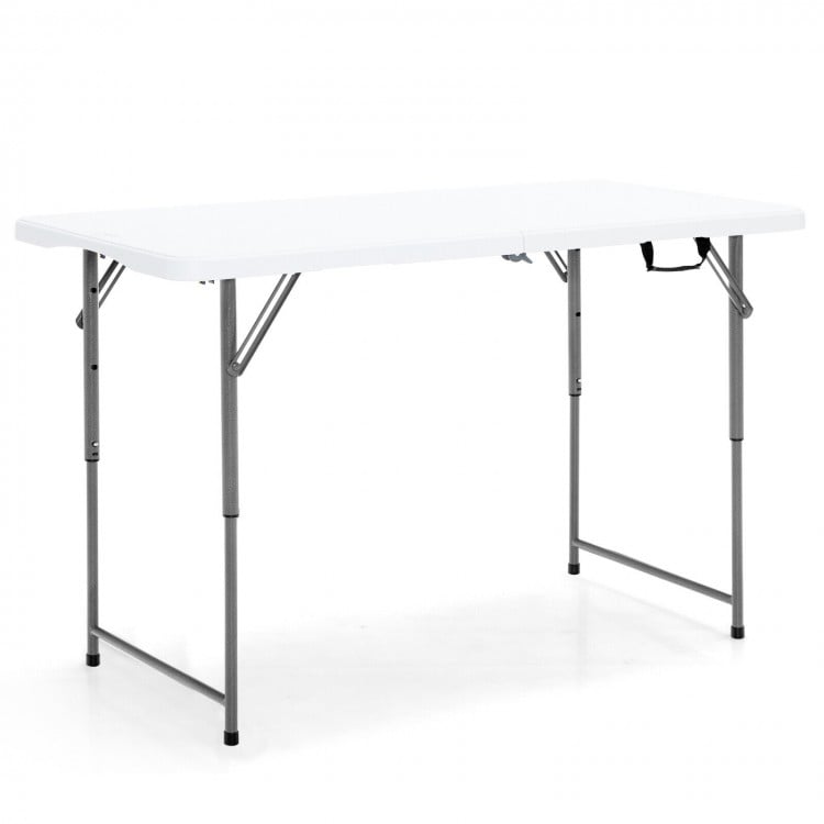 3-Level Height Adjustable Folding Table - Costway