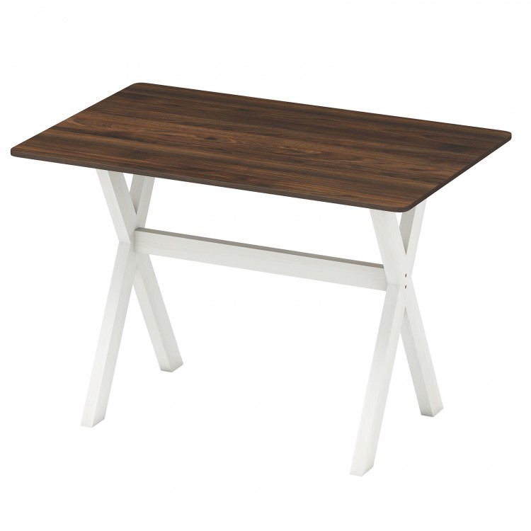 Modern Dining Table Wooden Kitchen Table with X-shaped Frame - Costway