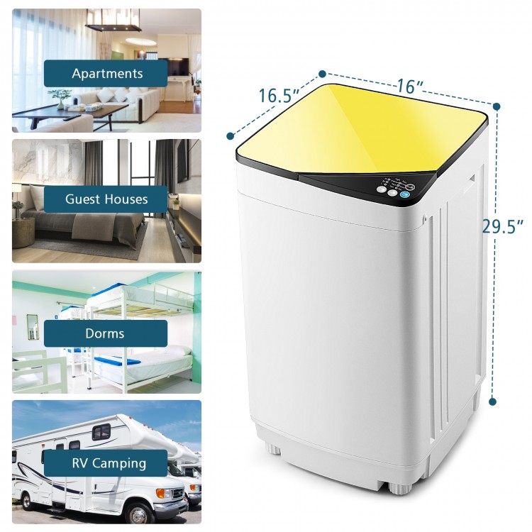 Full-automatic Washing Machine 7.7 lbs Washer / Spinner Germicidal ...