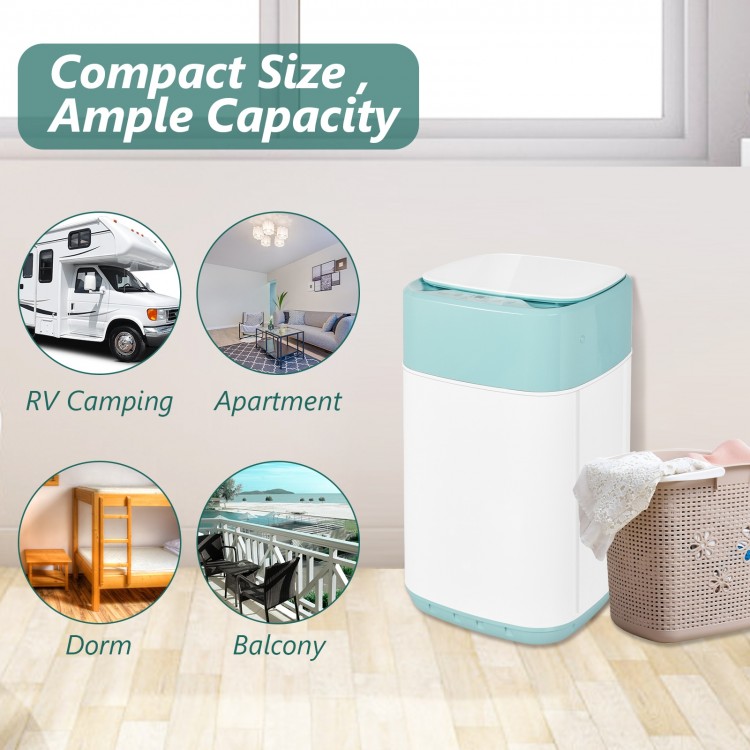 8lbs Portable Fully Automatic Washing Machine with Drain Pump - Costway