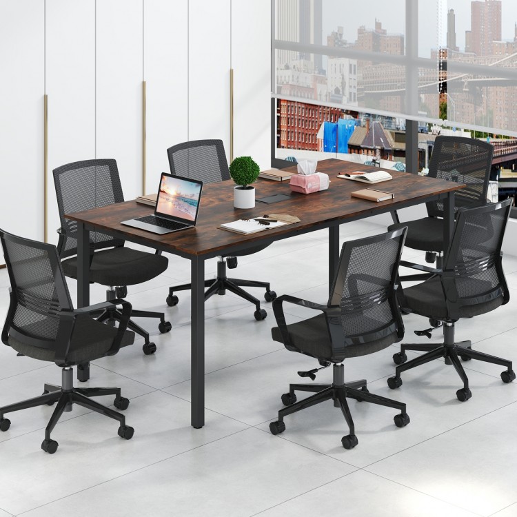 6 Feet Conference Room Table Large Meeting Table Rectangle Seats 8-10 ...