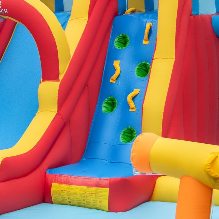 Inflatable Water Slide Water Park with Long Slide and Splash Pools and ...