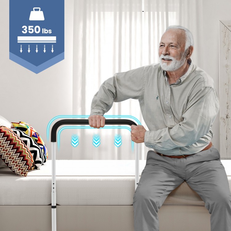 Bed Assist Rail Adjustable Fall Prevention - Costway