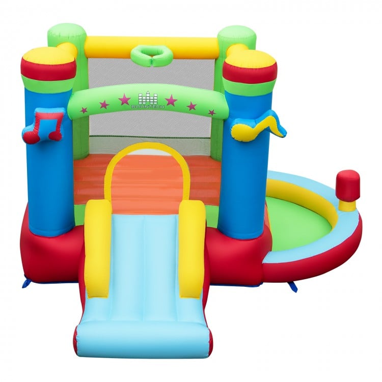Inflatable Bounce House Kids Music-Themed Castle Sound Interaction ...