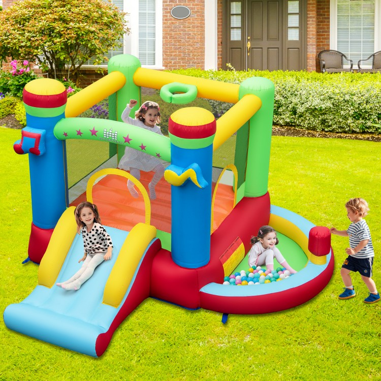 Inflatable Bounce House Kids Music-Themed Castle Sound Interaction ...