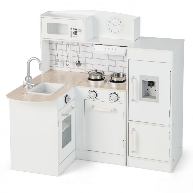Kids Kitchen Playset Conor Kitchen Toy with Realistic Microwave and ...