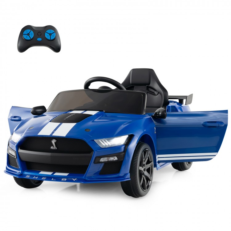 12V Licensed Ford Mustang Shelby GT500 Kids Ride on Car with Remote ...