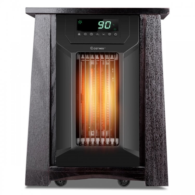 1500W 12H Timer Caster Portable Electric Space Heater - Costway
