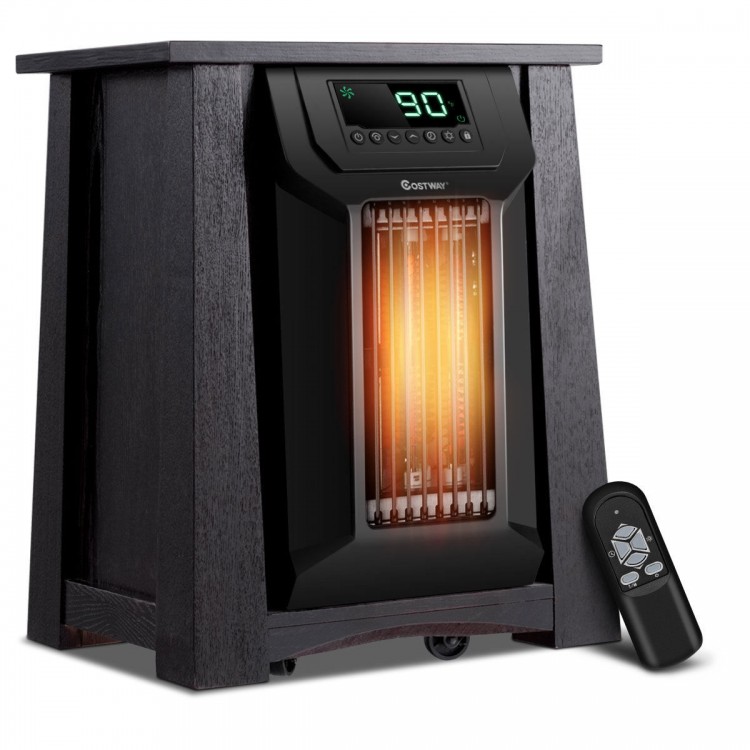 1500W 12H Timer Caster Portable Electric Space Heater - Costway